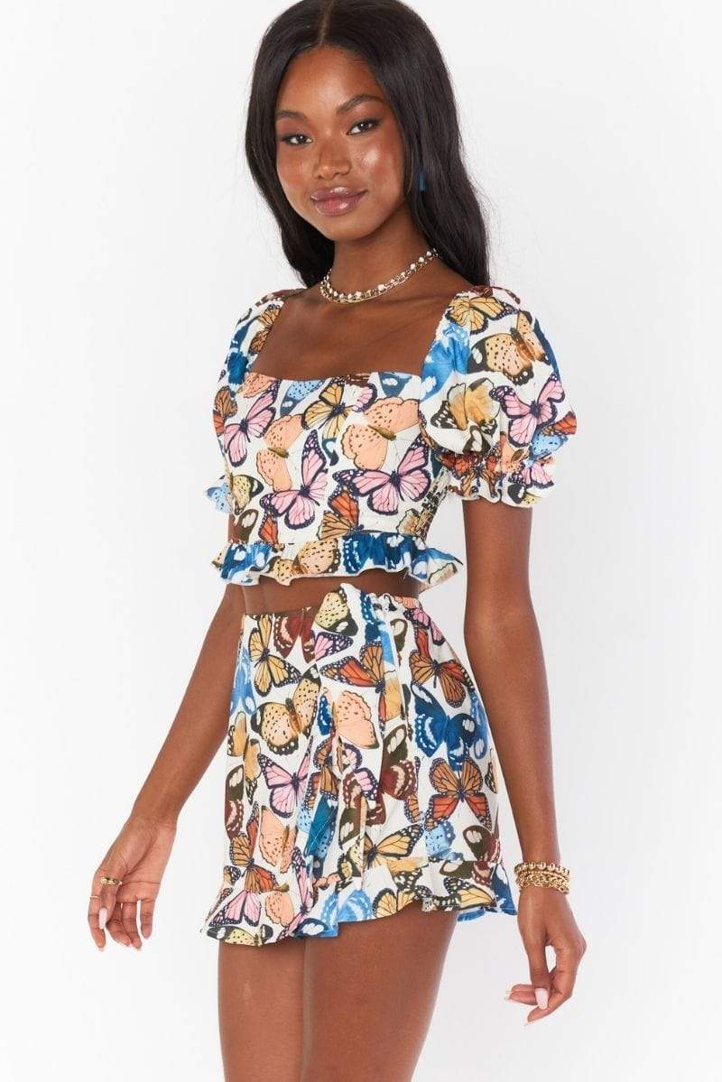 Baileys Butterflies Valley Skort Multi | LIT Boutique