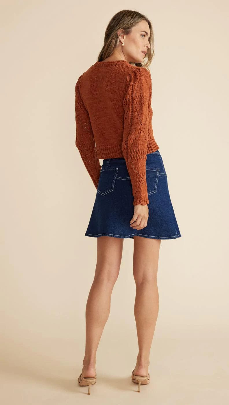 Cara Crochet Jumper Ginger | LIT Boutique